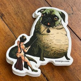 Pugga the Hut Sticker